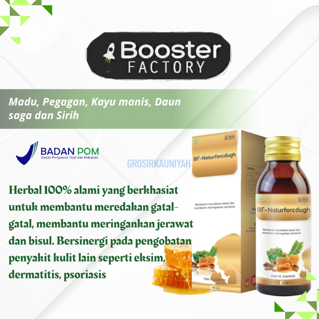 Jual Obat Batuk & Sariawan BF Naturforcough 100% Natural Obat Batuk ...