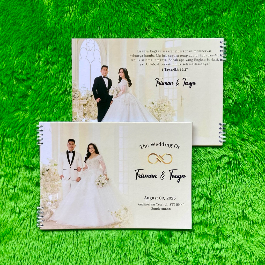 Jual BUKU TAMU UNDANGAN CUSTOM / DESAIN CUSTOM FOTO PREWEED / BUKU TAMU ...