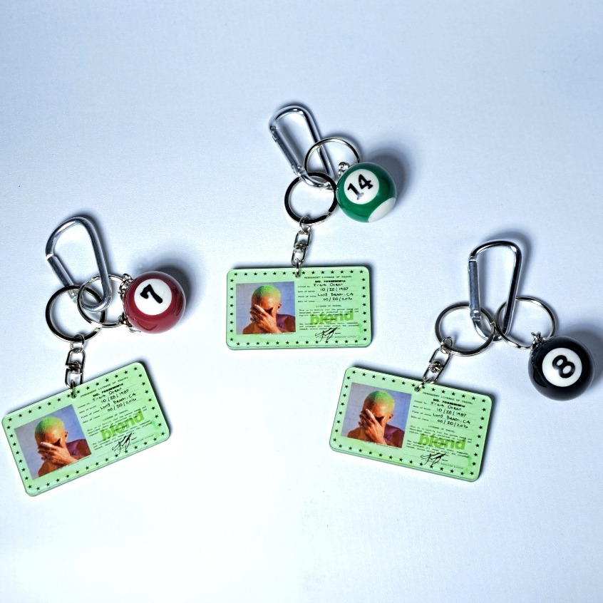 Jual Frank Ocean ID Card Billiard Keychain Carabiner Set | Gantungan ...