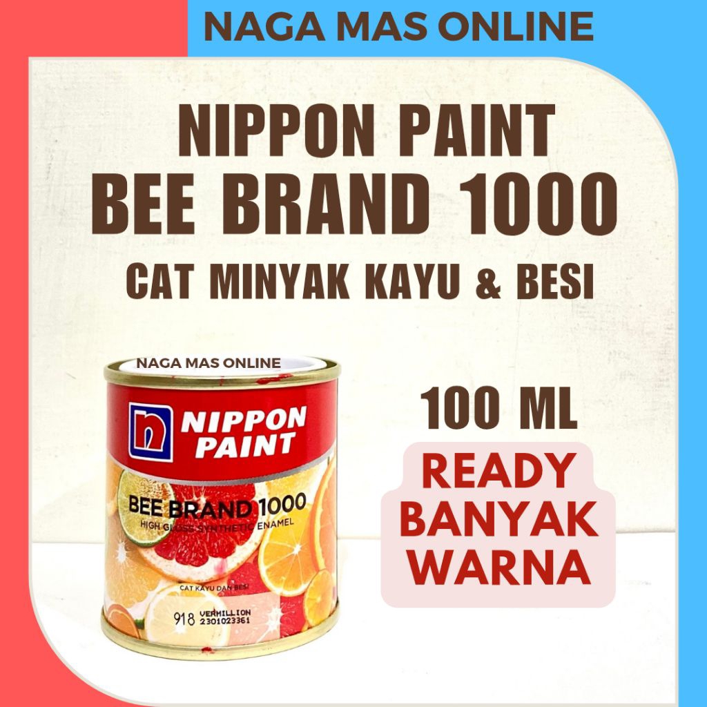 Jual BEE BRAND 1000 KECIL 100ML NIPPON PAINT / ELOVA CAT PINTU PAGAR ...