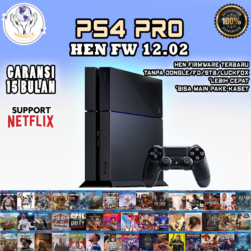 Jual PS4 FAT/SLIM/PRO HEN 12.02 FW_TERBARU GAME OFFLINE_HDD 500GB-1TB ...
