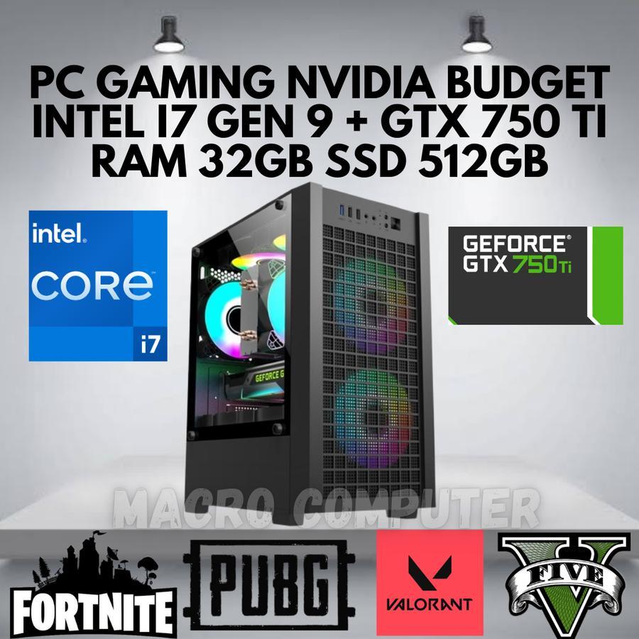 Jual PC GAMING i7 GEN 9 + GTX 750 TI | RAM 32GB |PC I3 I5 I7 |PC ...