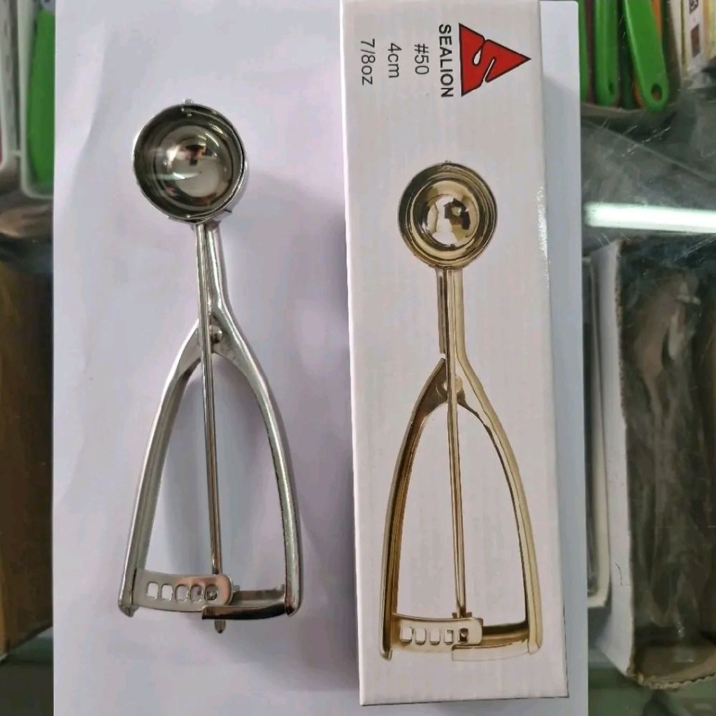 Jual SL-SCOOP-4 Ice Cream Scoop D4cm, Stainless Steel SUS 304, Sealion ...