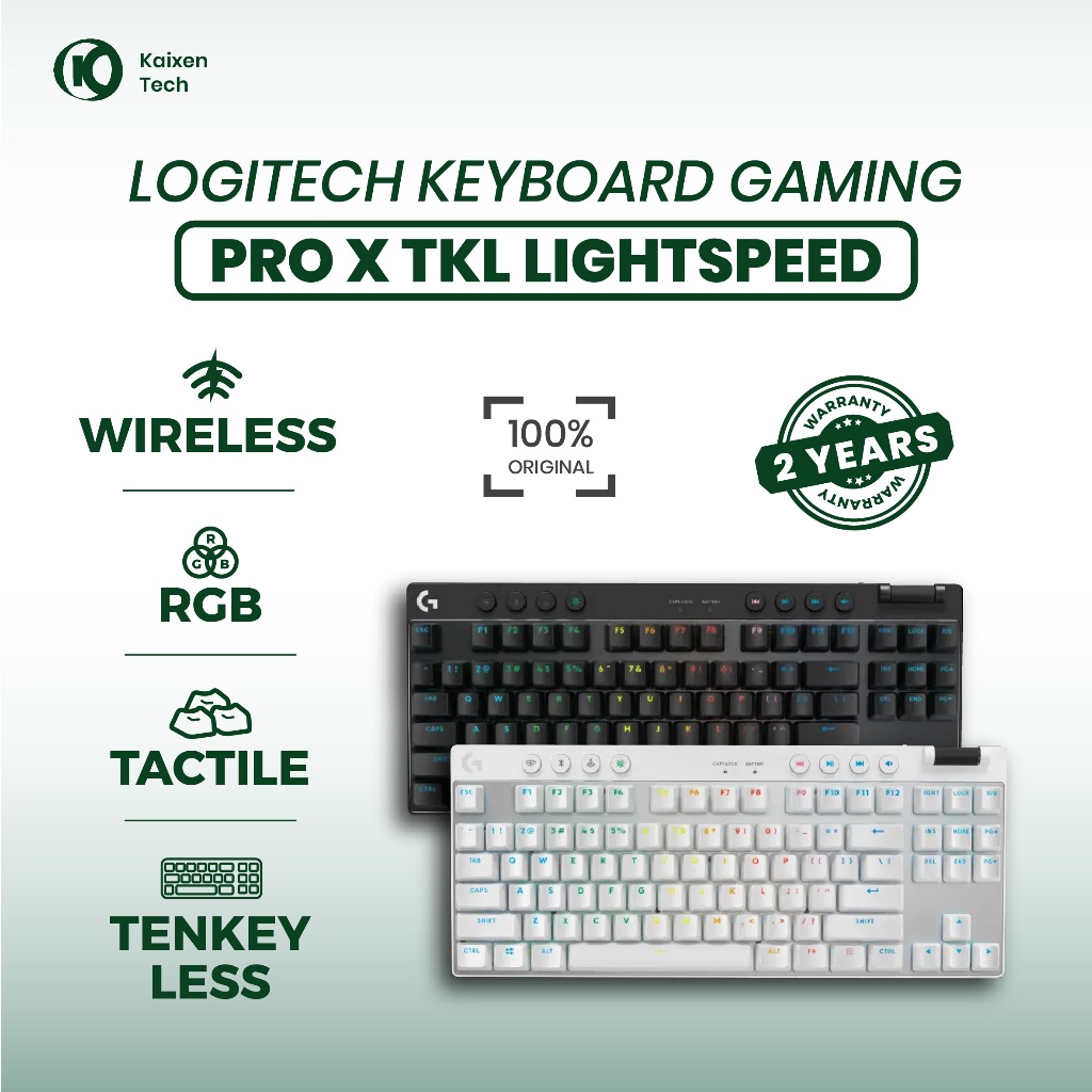 Jual Logitech G PRO X TKL LIGHTSPEED Keyboard Gaming Wireless Tactile ...
