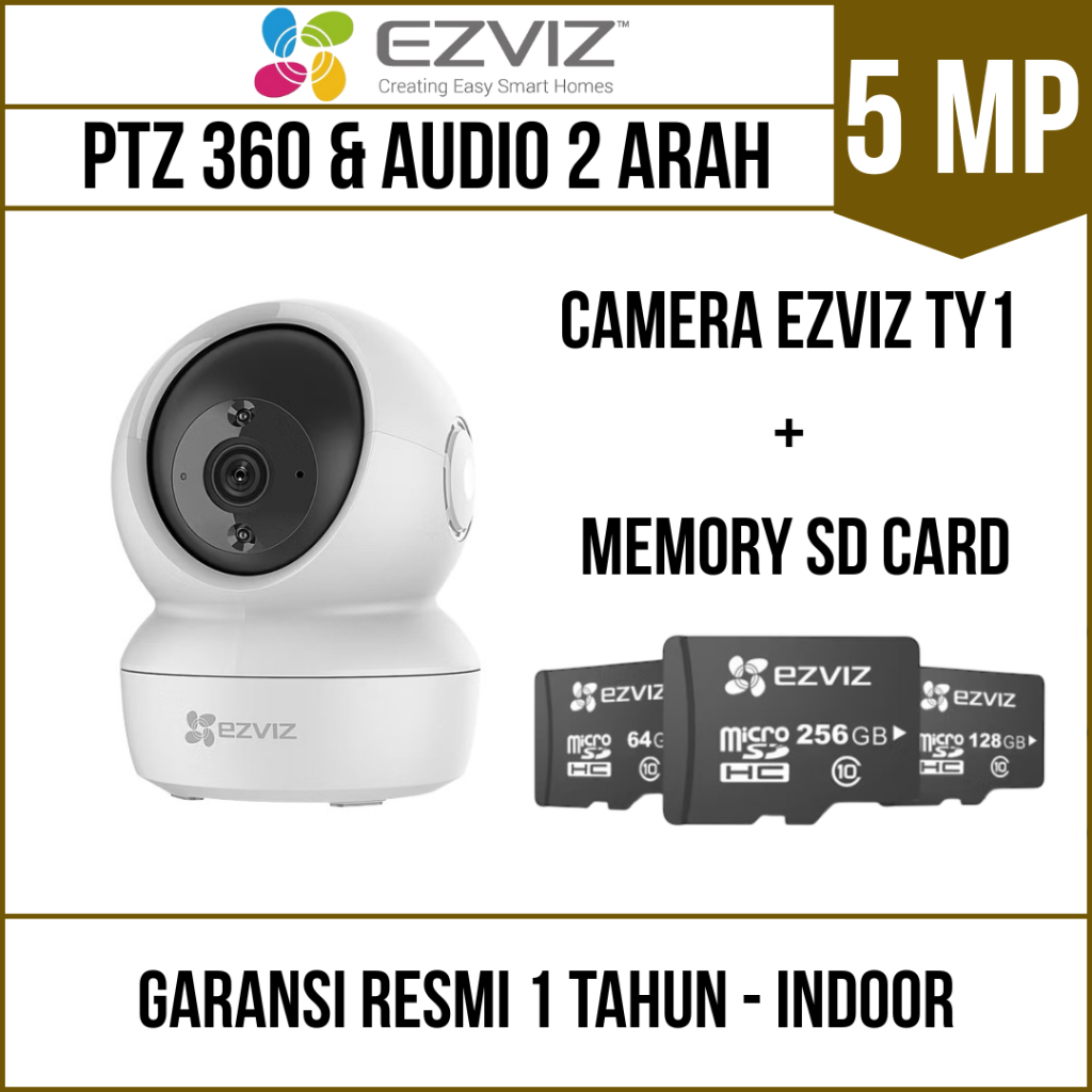 Jual EZVIZ H6C 5MP / TY1 PRO 5MP INDOOR CAMERA WIFI CCTV WIRELESS ...