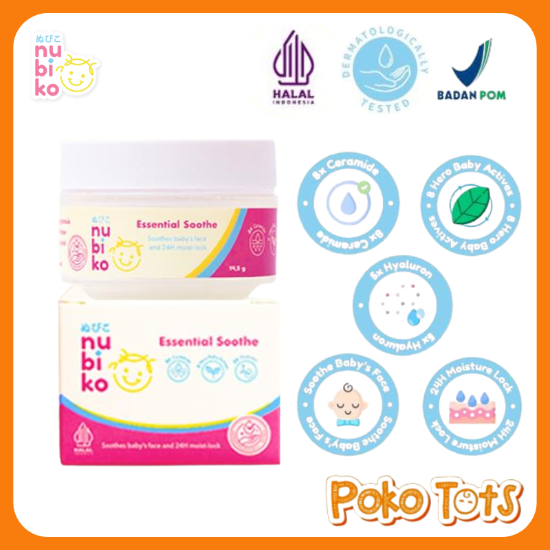 Jual Nubiko Essential Soothe 14.5gr & 30gr Face Cream Pelembab Kulit ...