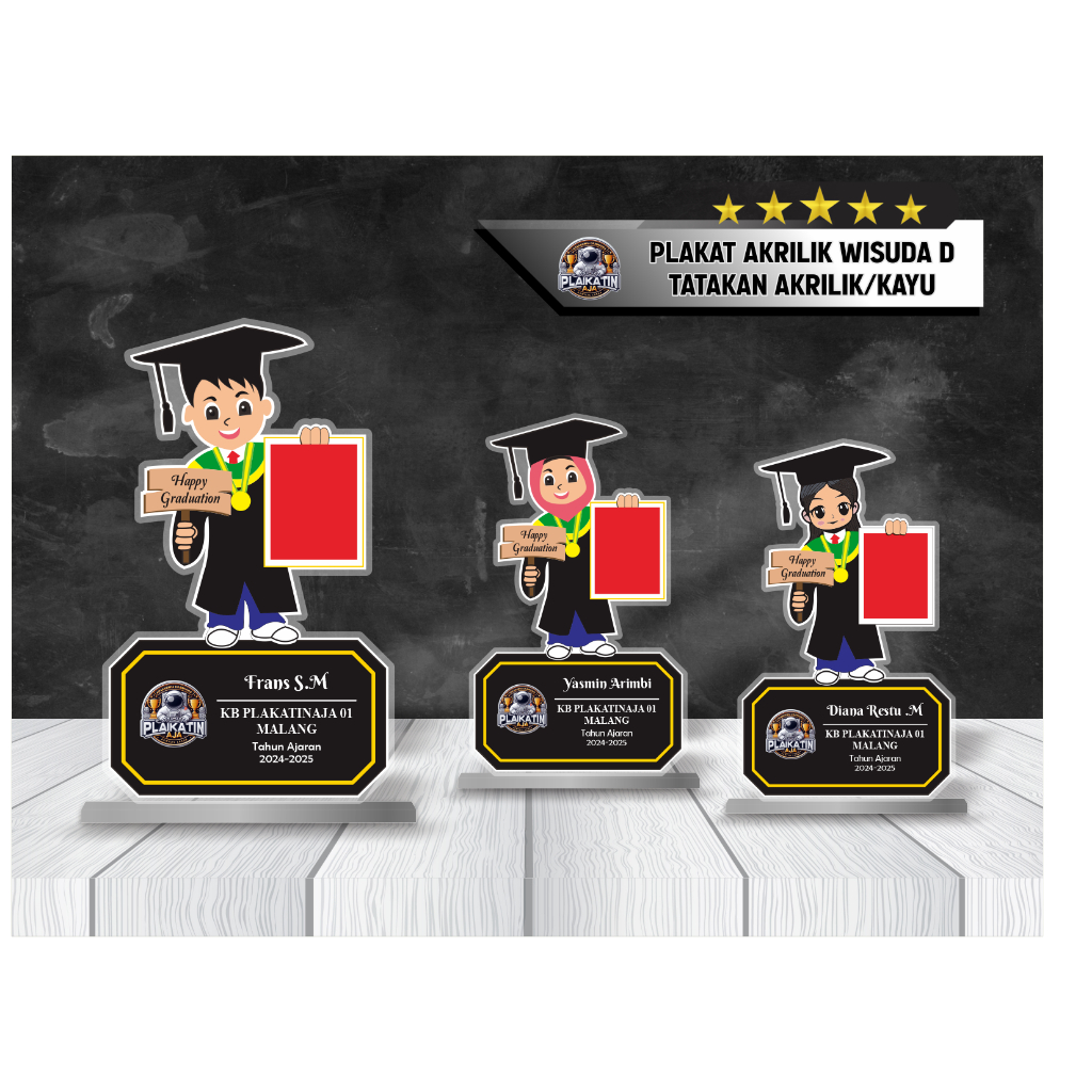 Jual PLAKAT AKRILIK WISUDA D TATAKAN AKRILIK / KAYU | Shopee Indonesia