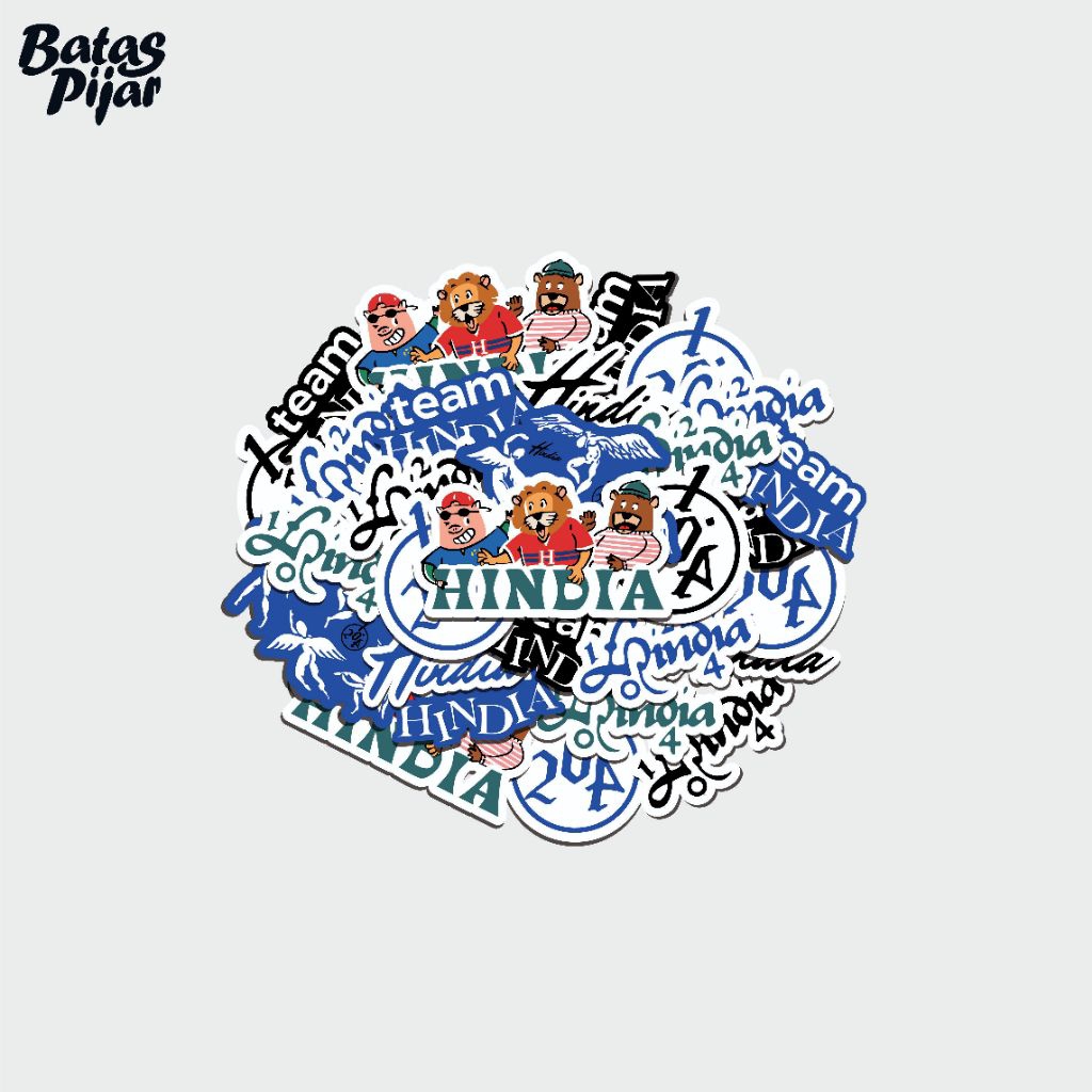 Jual 11 Sticker Pack Artist Hindia - Stiker Vespa Matic - Cutting ...