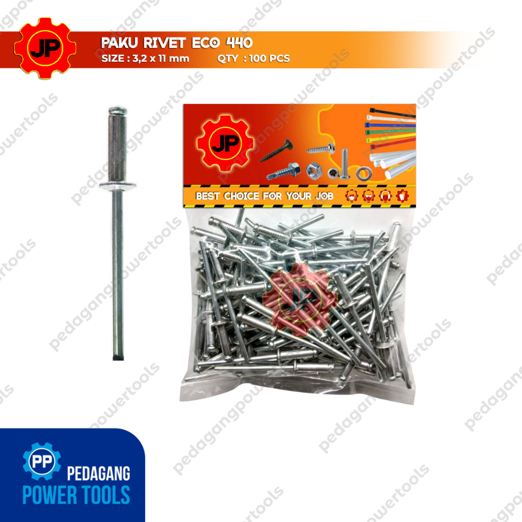 Jual PAKU RIVET ECO 440 100 PCS 3.2 X 11 MM BLIND RIFET TEMBAK ...