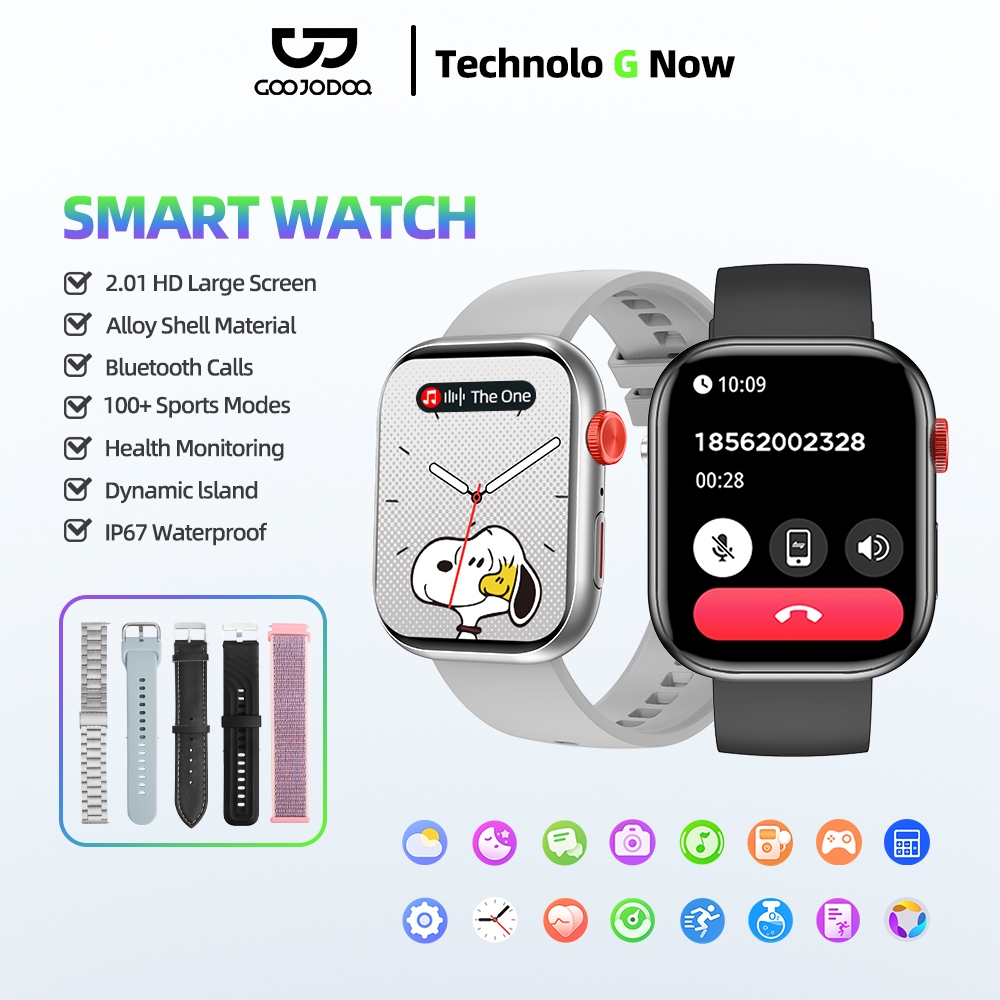 Jual Goojodoq GS05 2.01inch Smart Watch 5in1 Tali yang bisa diganti ...