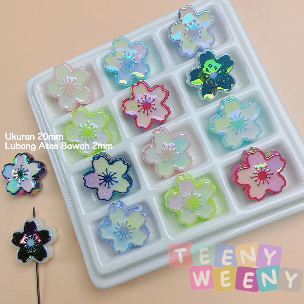 Jual W327 1Pcs Manik Luxury 3D Karakter Bunga Lily | Shopee Indonesia