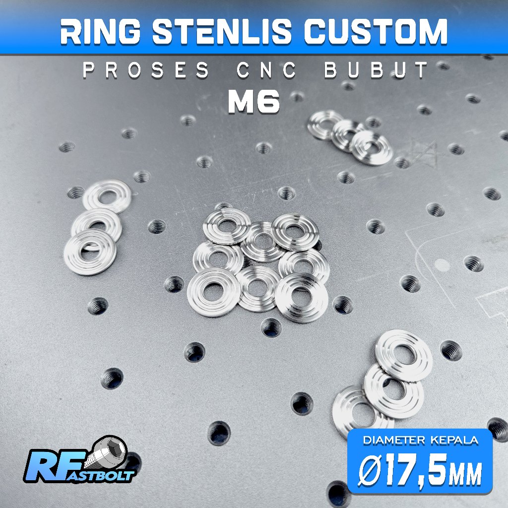 Jual RING STENLIS UKURAN M6 CUSTOM CNC BUBUT | Shopee Indonesia