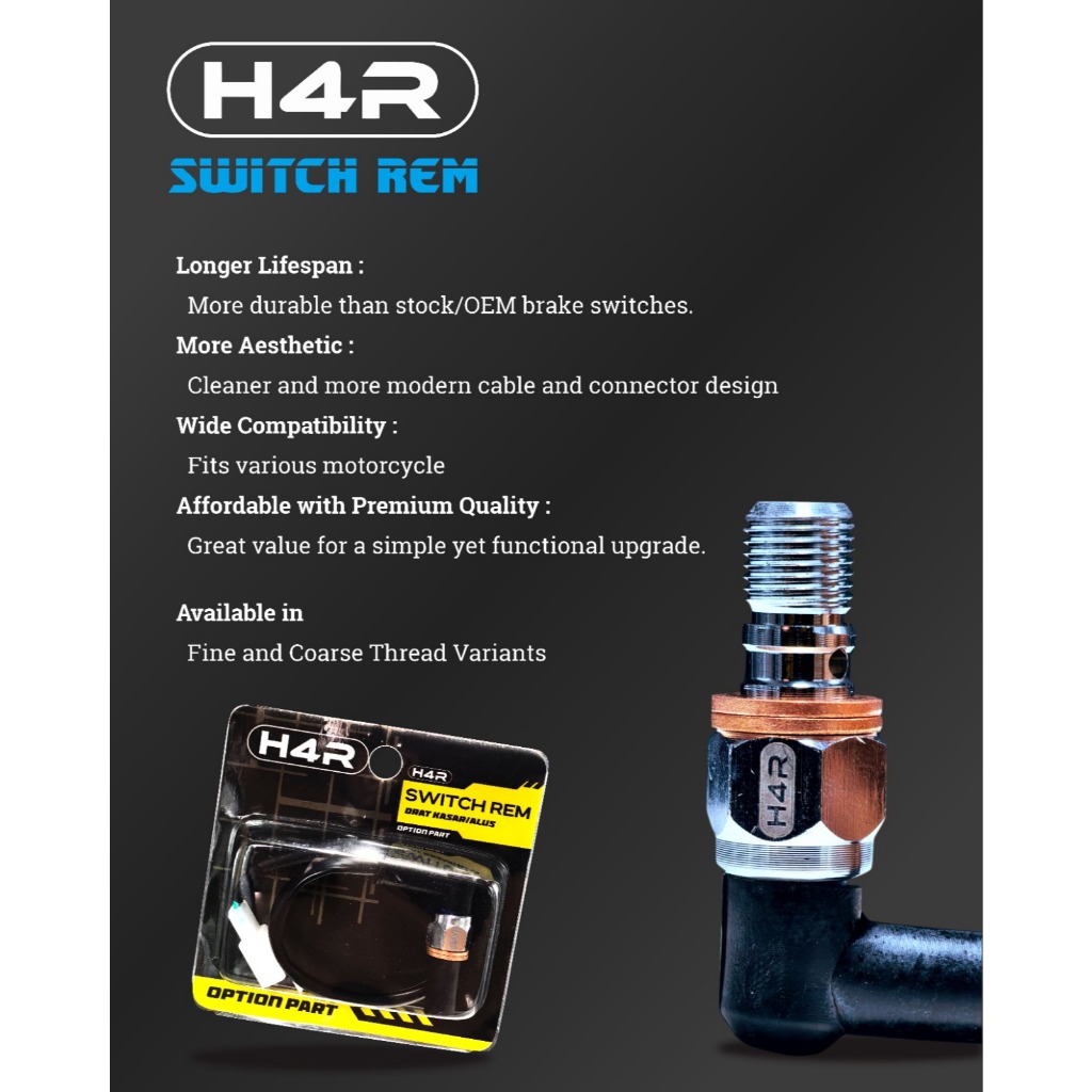 Jual Switch Rem Universal H4R Master Rem Switch Drat Kasar Swtich Rem ...