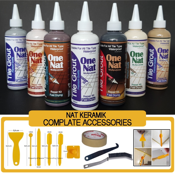 Jual Onenat Nat Keramik Instan Anti Lumut Tahan Air Warna Tetap ...