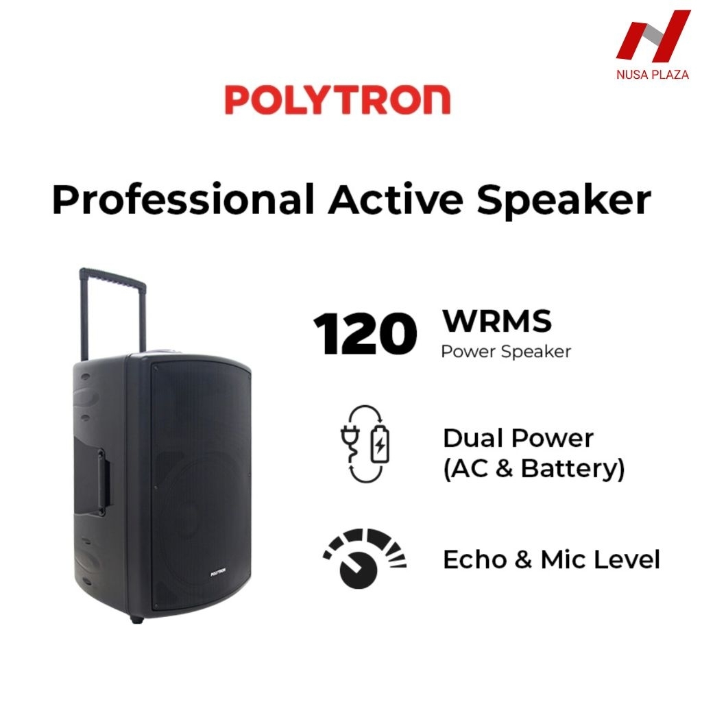 Jual SPEAKER TROLI POLYTRON PAS-PRO12F3 / 15F3 NEW | Shopee Indonesia