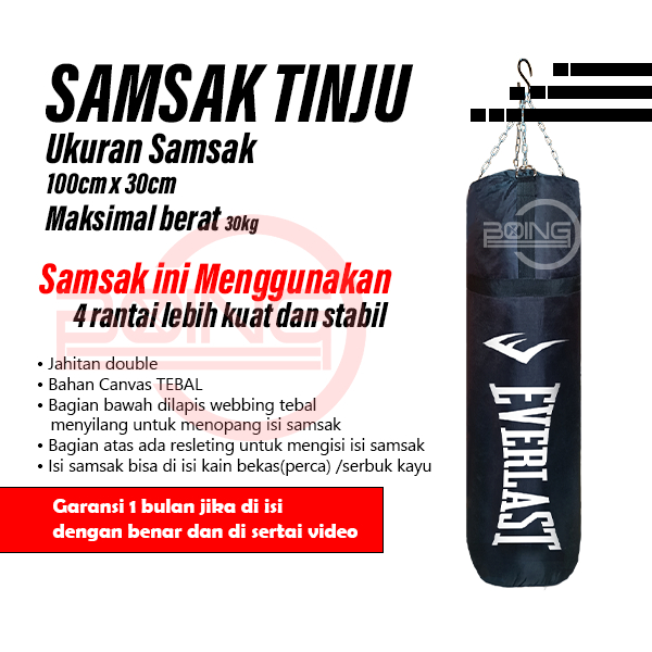 Jual Paket samsak gantung ukuran 100cm / Samsak ukuran 1meter | Shopee ...