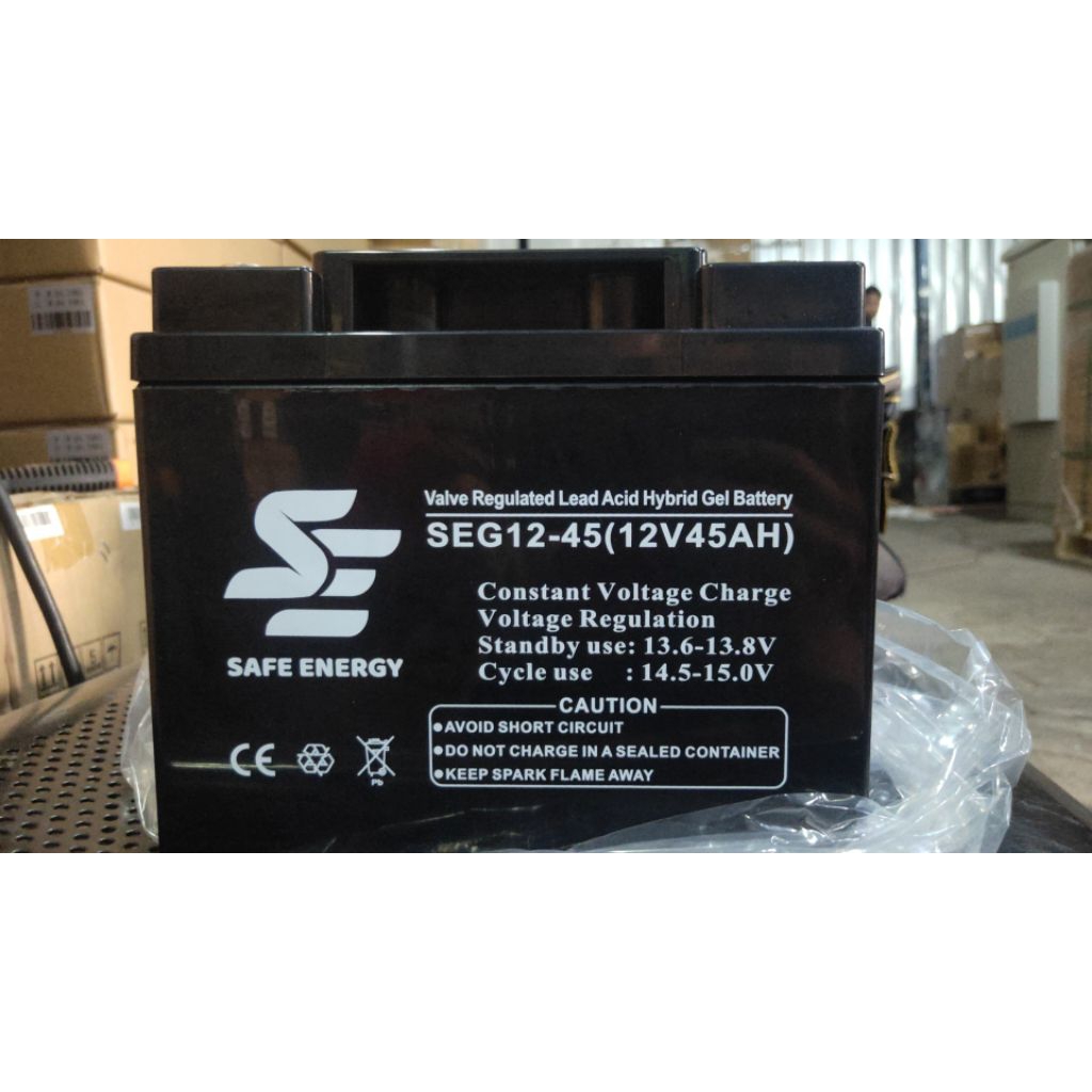 Jual BATERAI UPS 12V45 AH MERK SAFE ENERGY | Shopee Indonesia