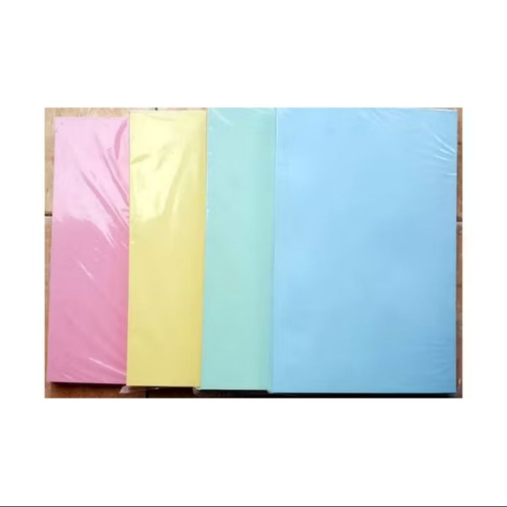 Jual Kertas BC (brief card) 160 gsm, kertas warna pastel ukuran A4 isi ...