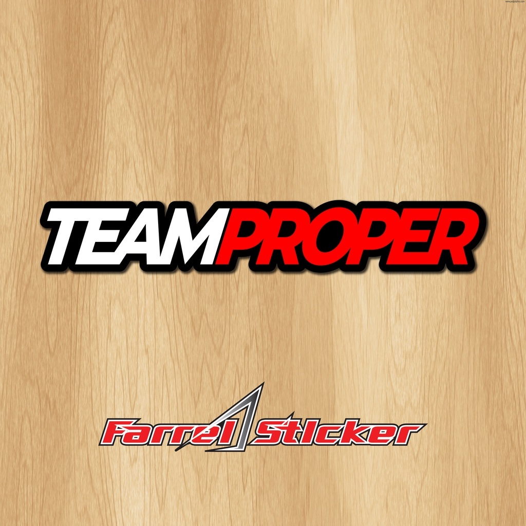 Jual stiker Team Proper Sticker TEAMPROPER PRINTCUT | Shopee Indonesia