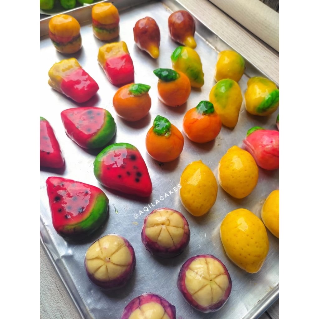 Jual Kanom Lukchup / Lukchup / jajanan thailand /kue buah mini ...