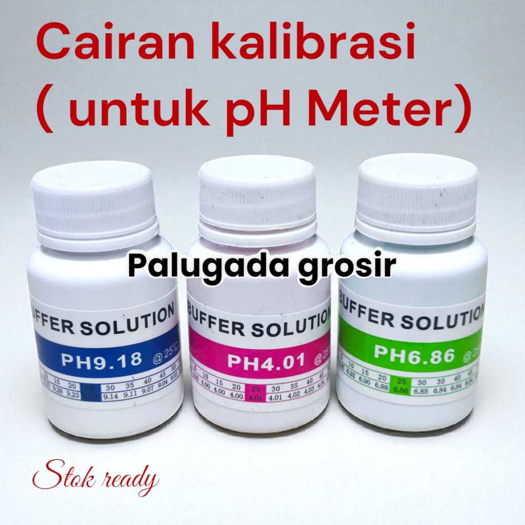 Jual Cairan Kalibrasi 25ml PH Calibration Solution PH Meter Buffer Solution PH Meter Calibration ...