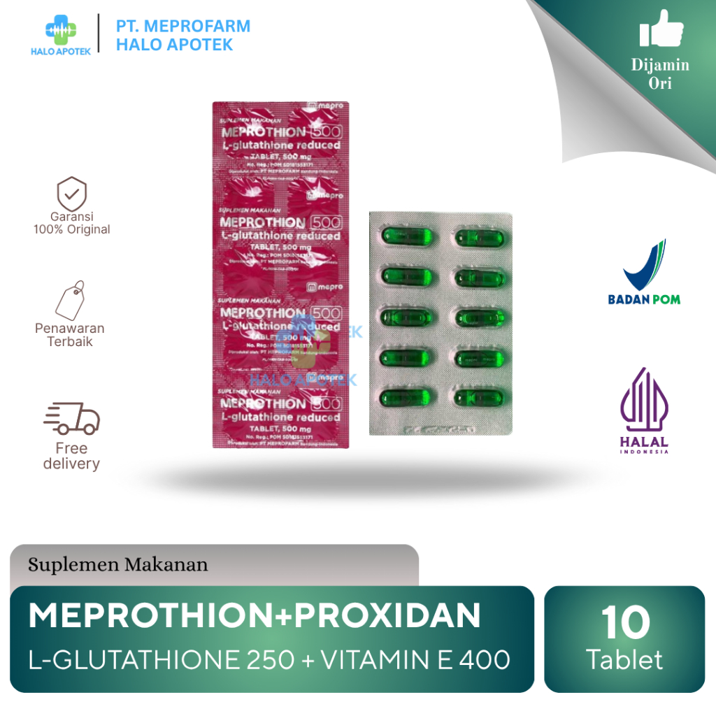 Jual MEPROTHION 500 MG 1 STRIP + PROXIDAN 400 IU 1 BLISTER | Shopee ...