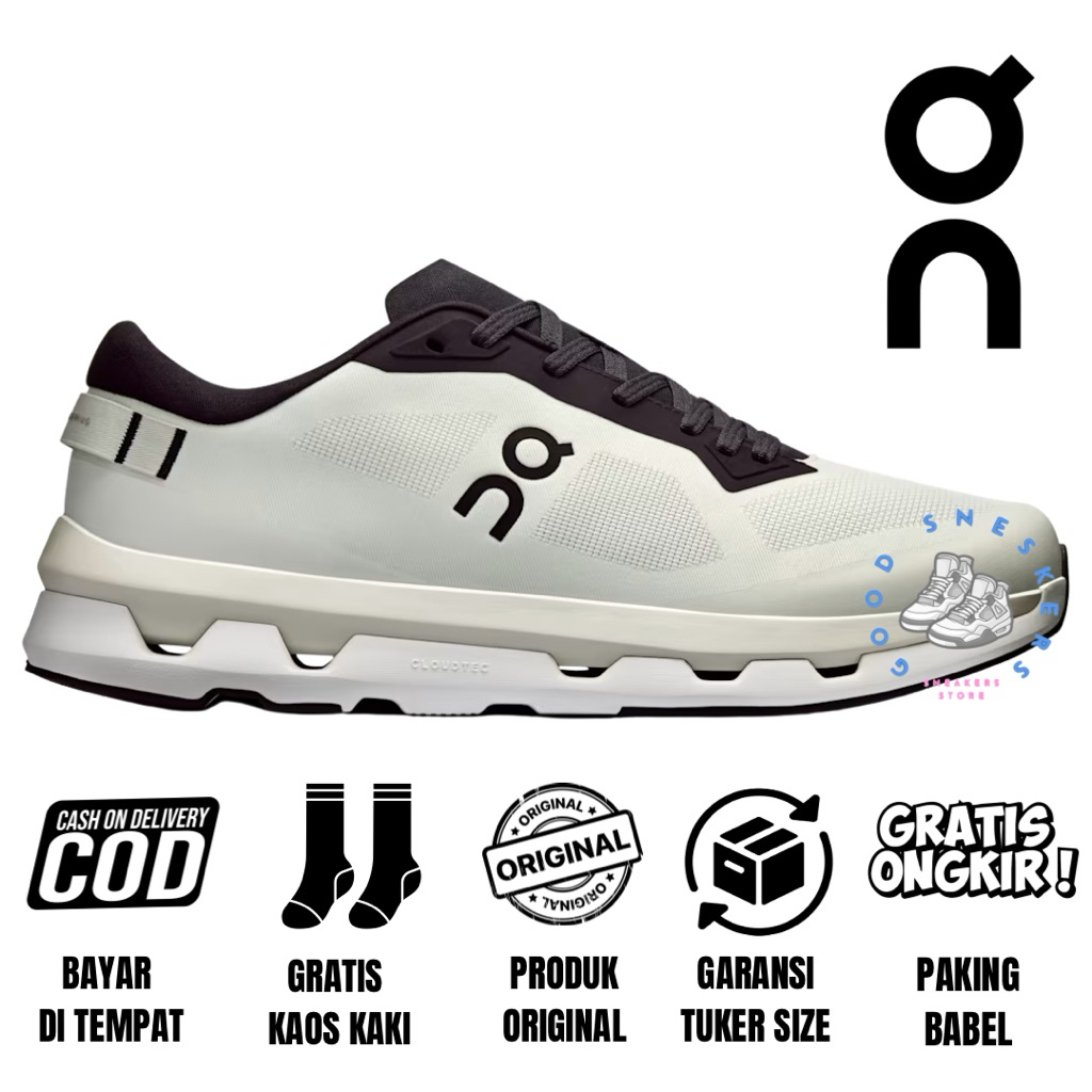 Jual Sepatu Running On Cloudzone Ice Black Original | Shopee Indonesia