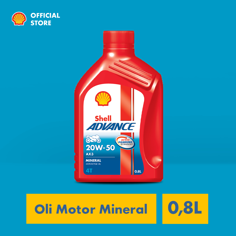 Jual Shell Advance AX3 20W-50 (0.8L) Oli Motor | Shopee Indonesia