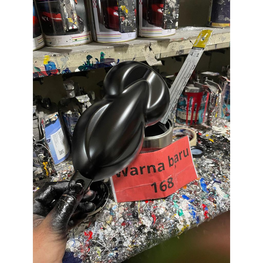 Jual cat hitam doff/cat body kasar bahan pu 250ml | Shopee Indonesia