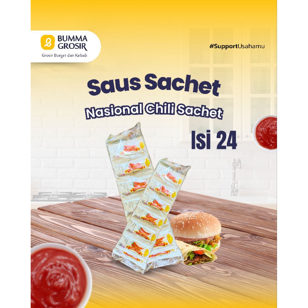 Jual Nasional Saus chilli sachet - chilli sauce sachet - saus cabai ...