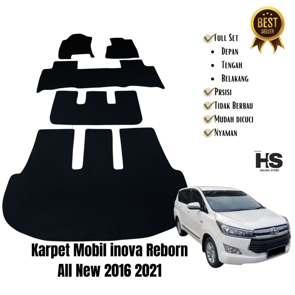 Jual Karpet Lantai Mobil Innova Reborn 2016-2021 Fullset | Shopee Indonesia