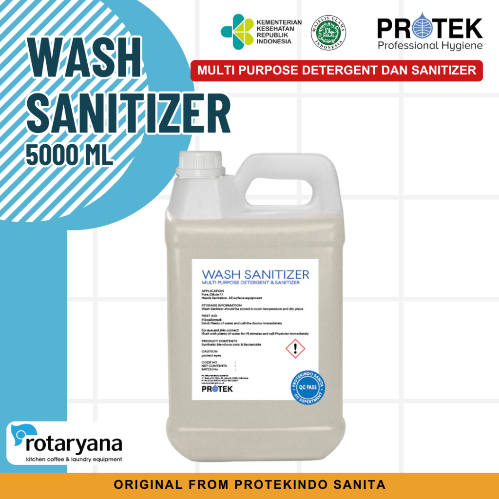 Jual Protek Chemical Wash Sanitizer 5L - Detergen & Sanitizer ...