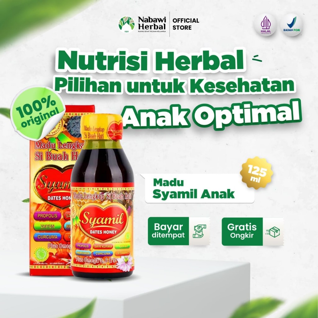 Jual SYAMIL - Dates Honey Madu Anak Si Buah Hati 125ml | Shopee Indonesia