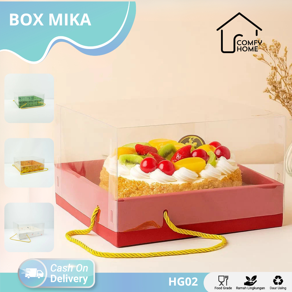 Jual Kotak Kue Mika / Box Tart Mika / Box Toples Kue / Box Cookies ...
