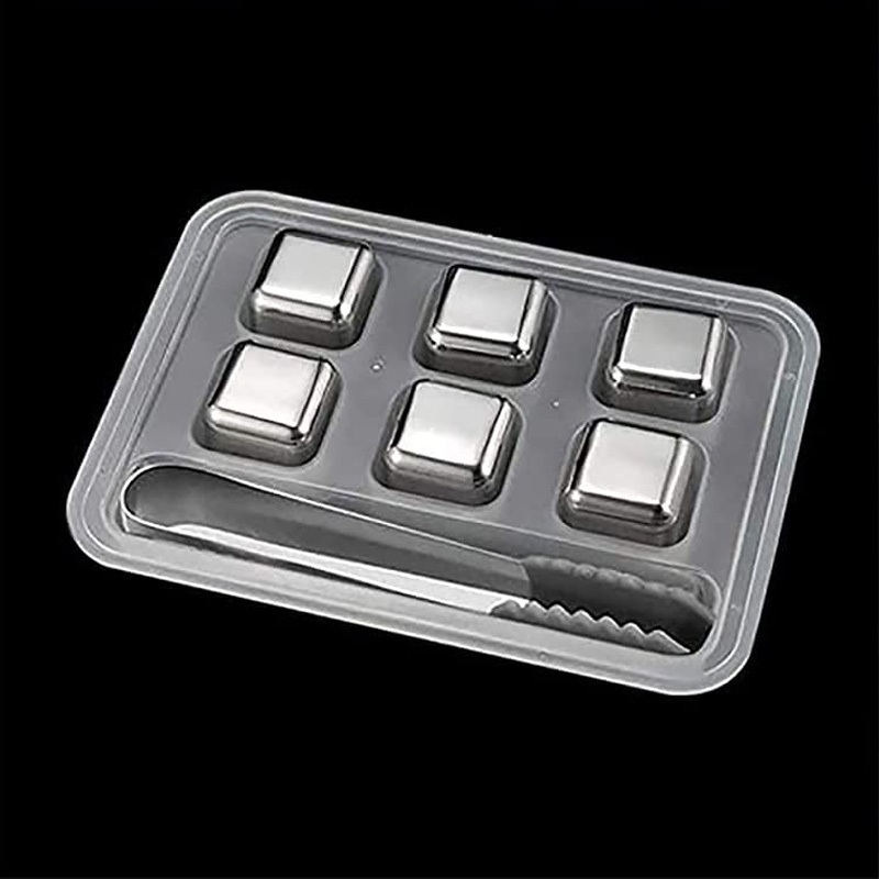 Jual PAD 1 BOX 8 PCS Es Batu Stainless Reuseable Ice Cube 8pcs /Box ...