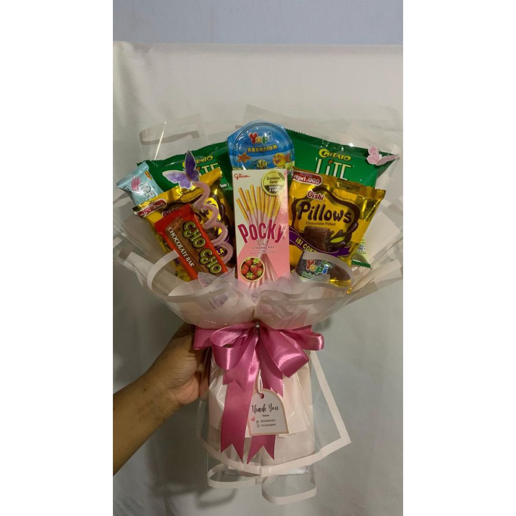 Jual RIZZ BOUQUET | BUKET SNACK SIMPLE DAN MURAH JOGJA | Shopee Indonesia
