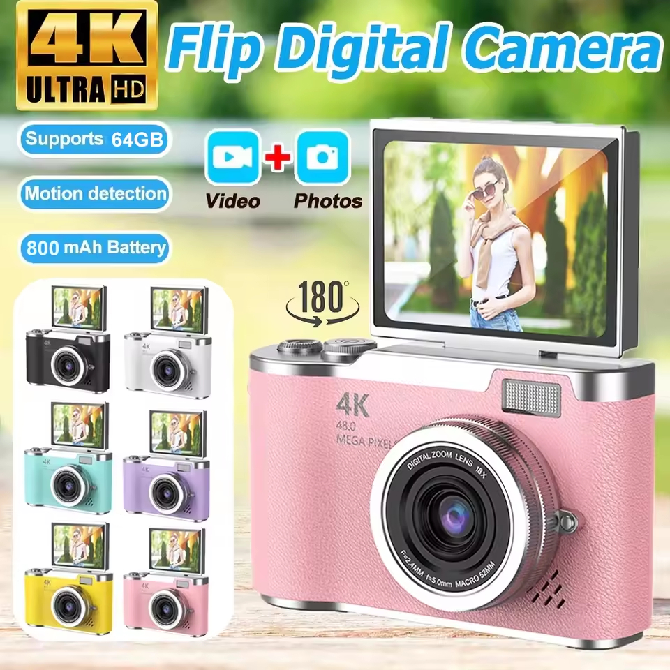 Jual 48MP HD Kamera Digital Dengan Flash Mini Kamera Fotografi Layar ...