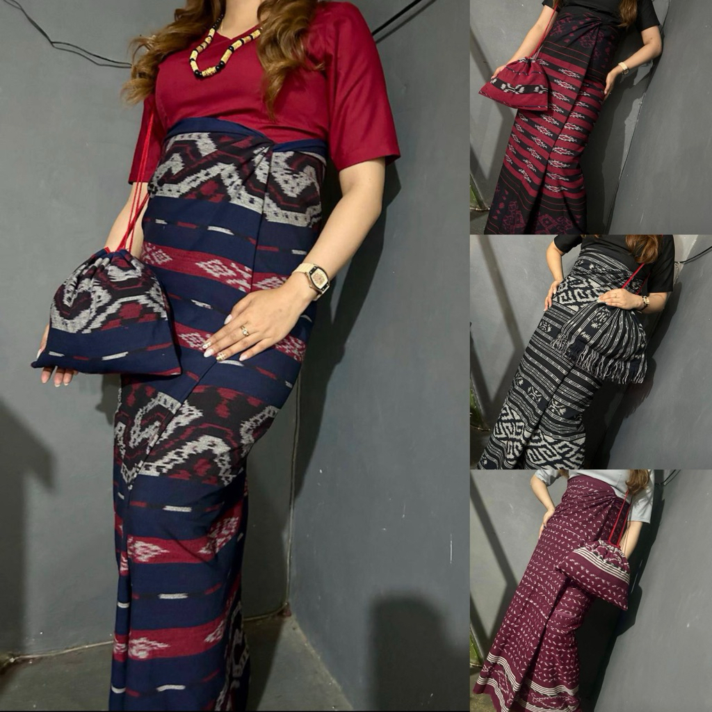 Jual SARUNG TENUN JEPARA / SARUNG TORAJA+TAS SEPU / SARUNG TENUN KHAS ...