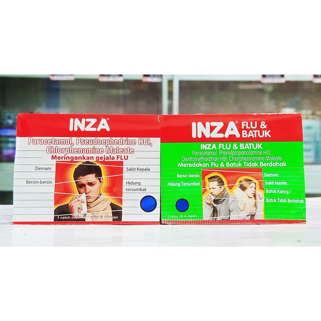 Jual INZA dan INZA FLU & BATUK 𝟏 𝐒𝐓𝐑𝐈𝐏 𝐈𝐒𝐈 𝟒 𝐊𝐀𝐏𝐋𝐄𝐓 - Meredakan Demam ...