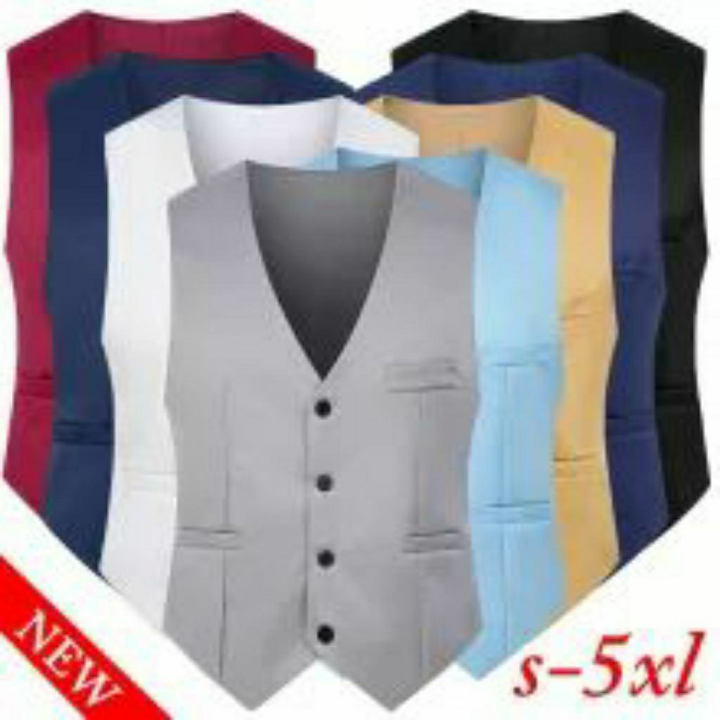 Jual Rompi Atasan Pria Jas Formal / Vest Style Korea Pria / Jas Blazer ...