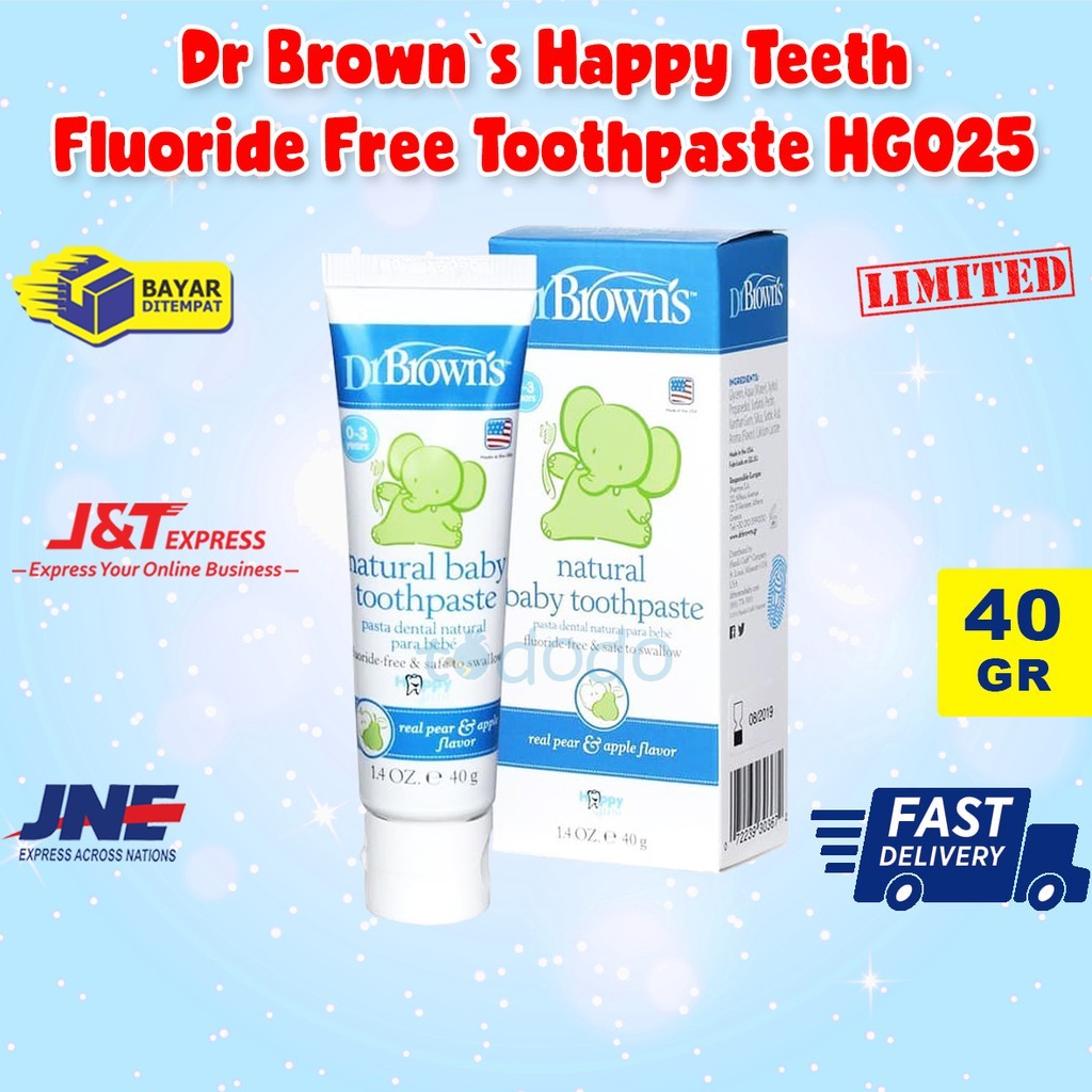 Jual Pasta Gigi Bayi Anak Dr Brown`s Happy Teeth Fluoride Free ...
