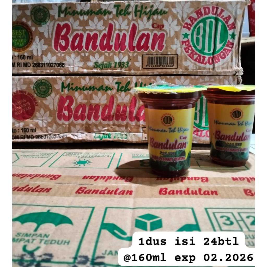 Jual teh bandulan 1 dus isi 24 botol isi 160ml exp 02-2026 | Shopee ...