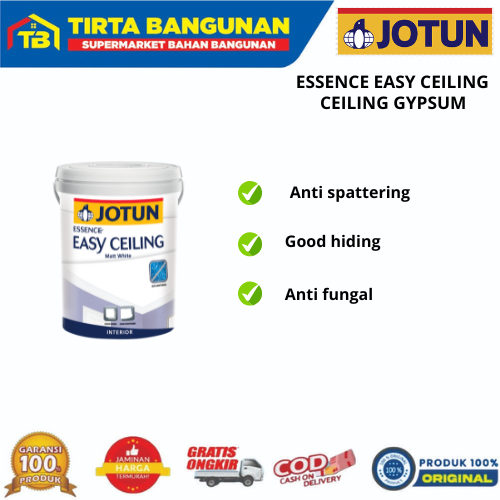 Jual CAT KHUSUS PLAFON GIPSUM/GRC/TRIPLEK JOTUN EASY CEILING / CAT ...