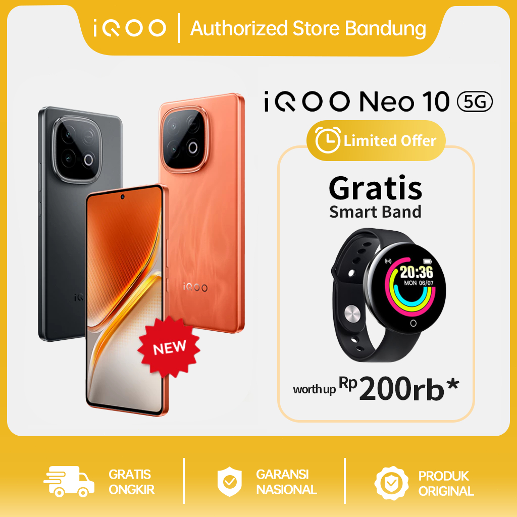 Jual vivo iQOO Neo 10,7K VC Cooling System,7000 mAH + 120 watt,1st ...