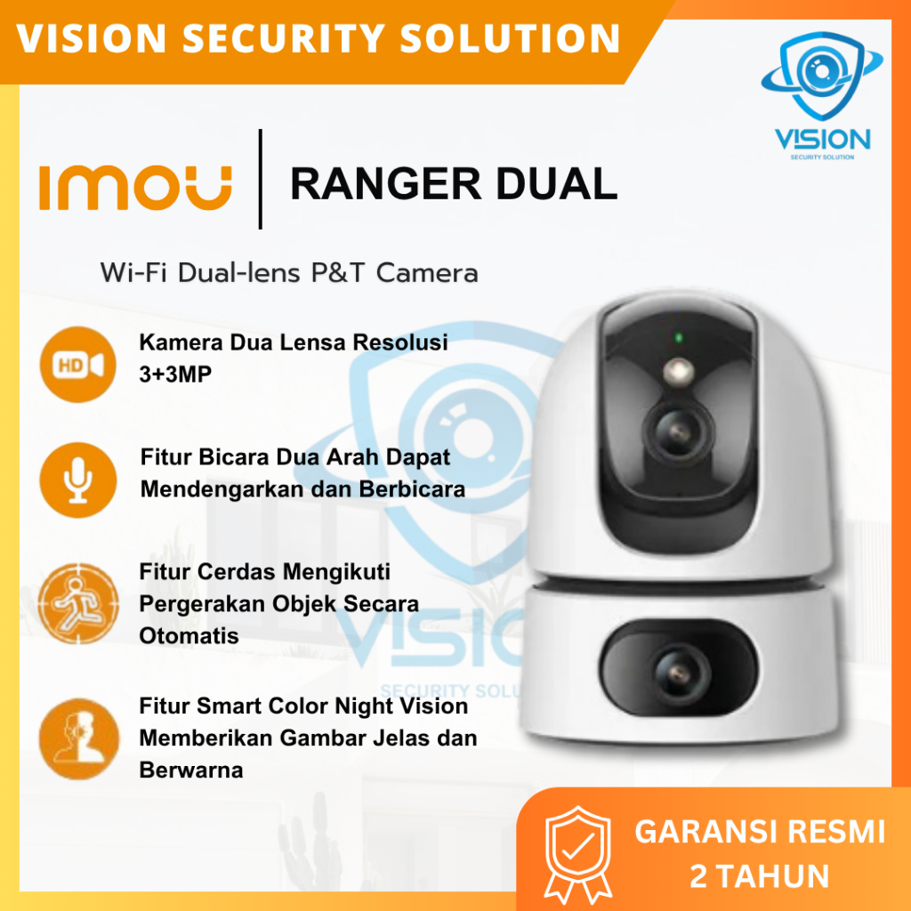 Jual Imou Ranger Dual 6MP Smart CCTV Wireless Dual Camera Indoor Smart ...