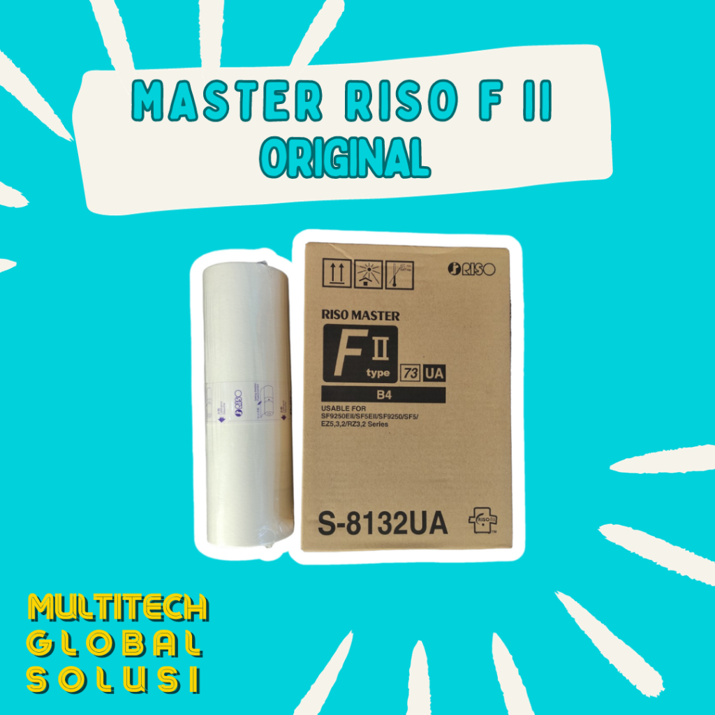 Jual PROMO!!! Master Riso original type FII ukuran B4 | Shopee Indonesia