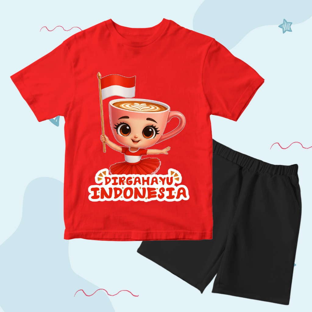 Jual Baju Setelan Harian Anak Kemerdekaan Indonesia 17 Agustus 1945 Ke 80 Anomali Balerina ...