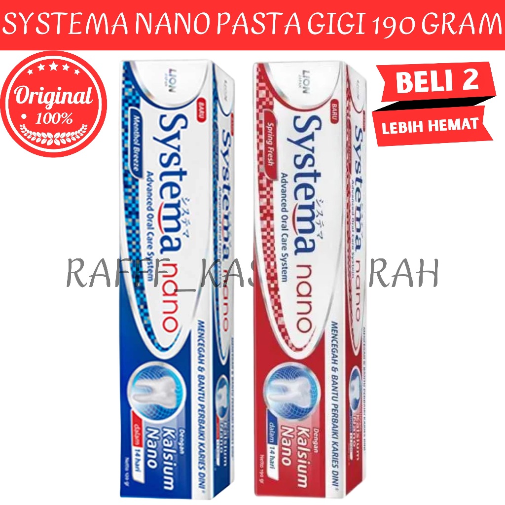 Jual SYSTEMA NANO THOOTHPASTE 190 GRAM - BELI 2 LEBIH HEMAT | Shopee ...