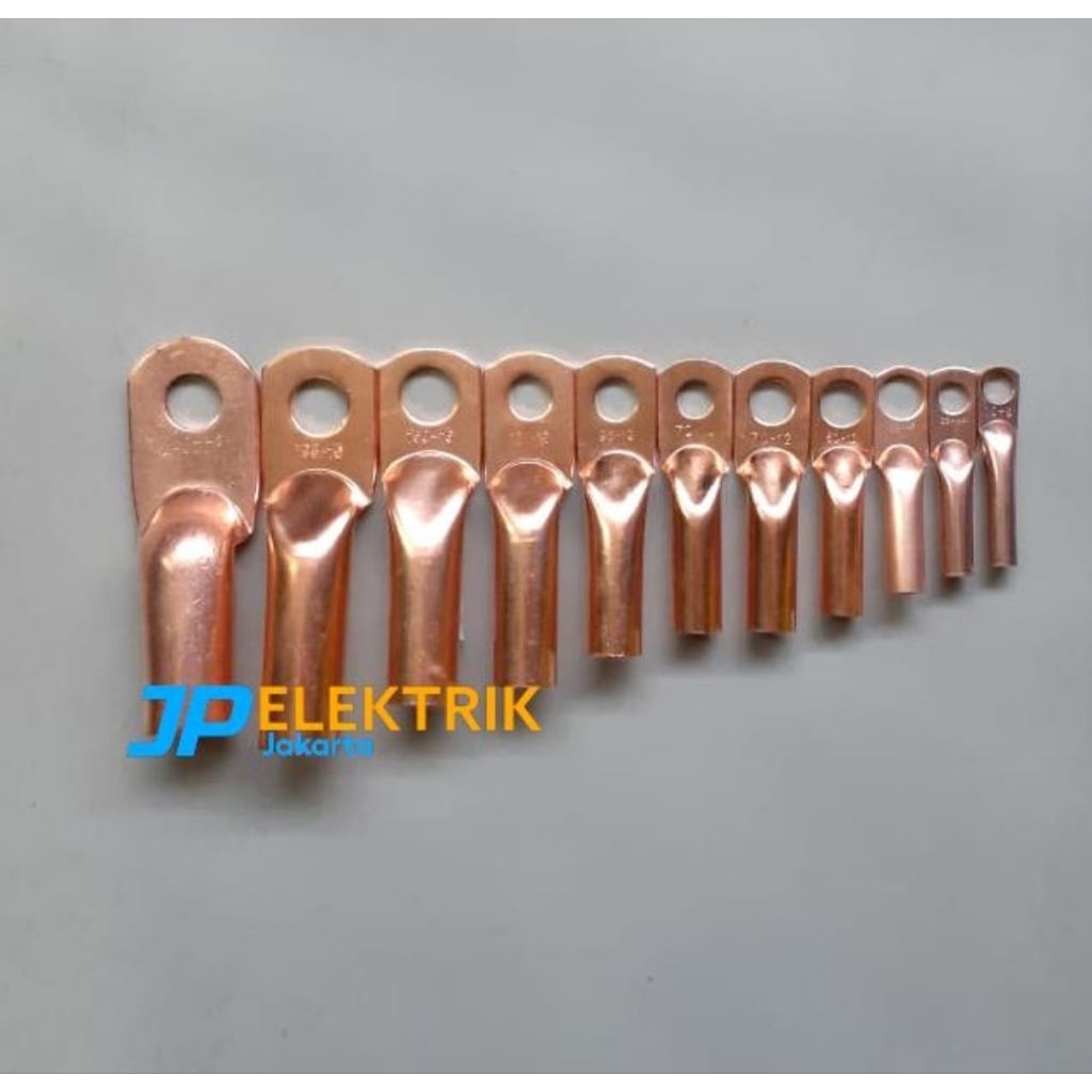 Jual Kabel Skun Tembaga DTG 240 - 16 Skun Kabel Long Barrel 240mm Lubang Baut M16 | Shopee Indonesia