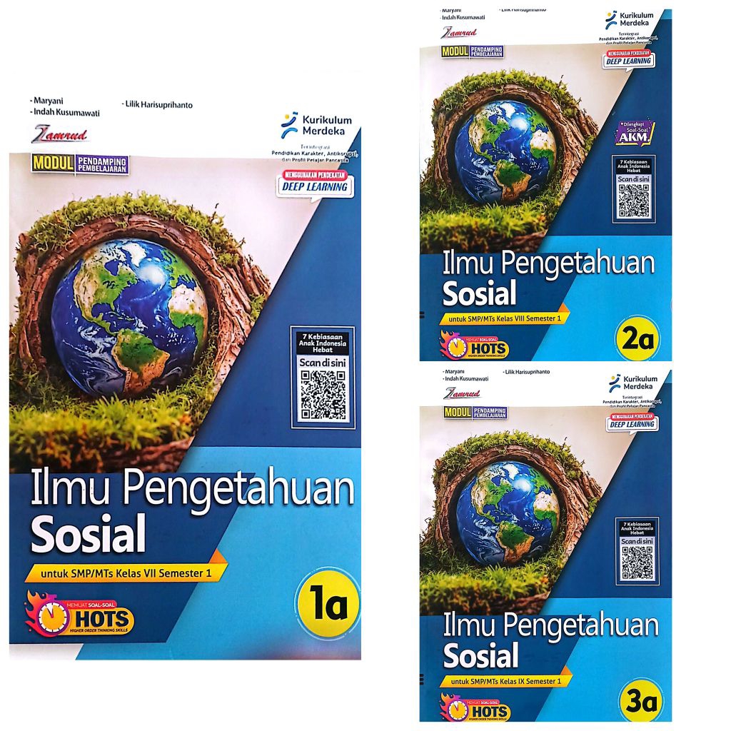 Jual BUKU LKS ZAMRUD SMP MTS IPS ILMU PENGETAHUAN SOSIAL IPS KELAS 7 8 9 KURIKULUM MERDEKA ...